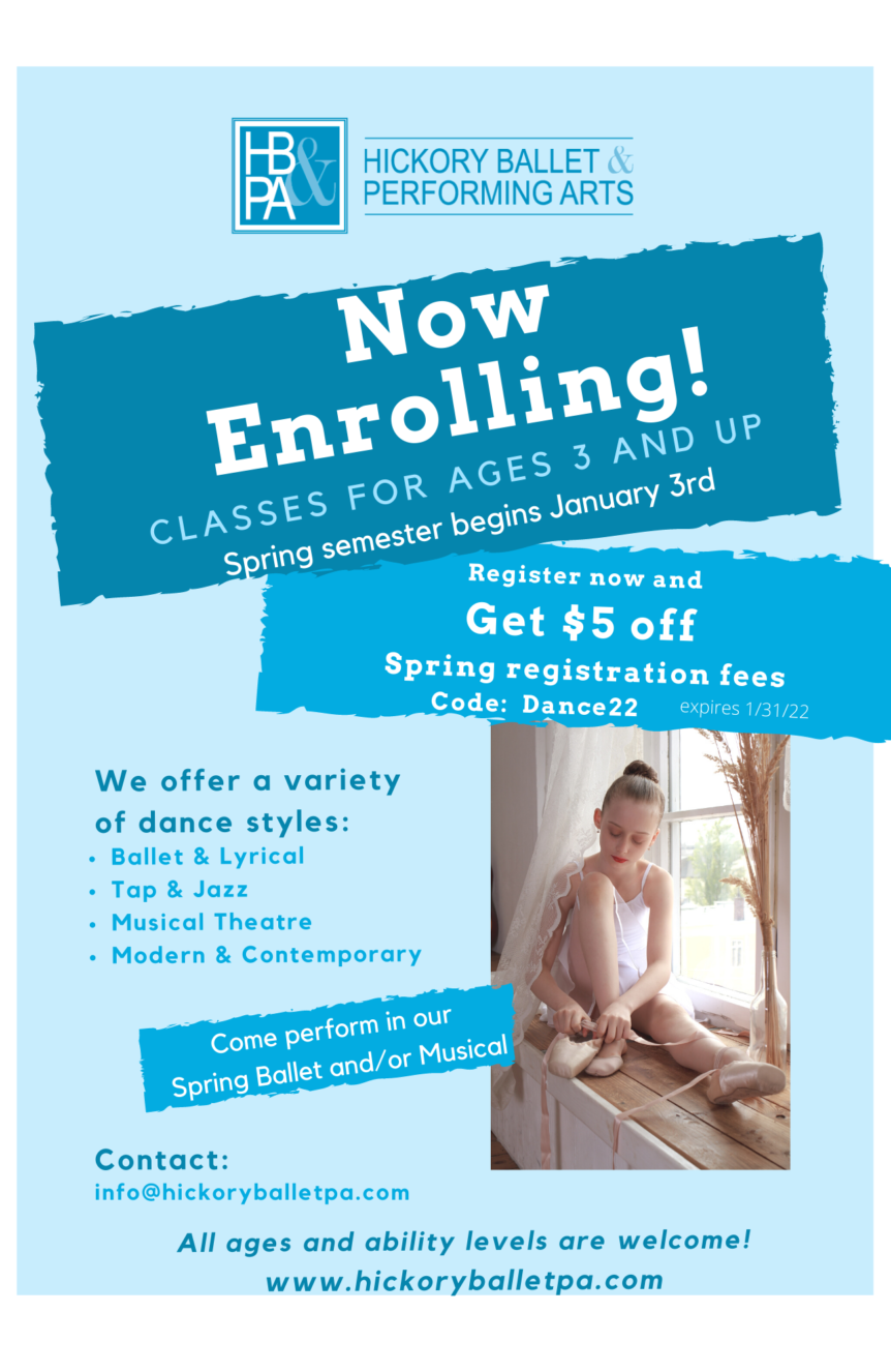 Now Enrolling for Spring! | Hickory Ballet & Performing Arts